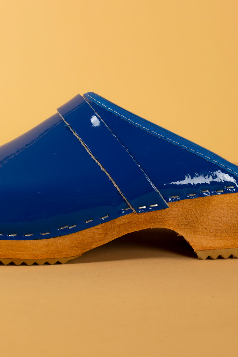 Patent Leather - Royal Blue – Les sabots de Marie